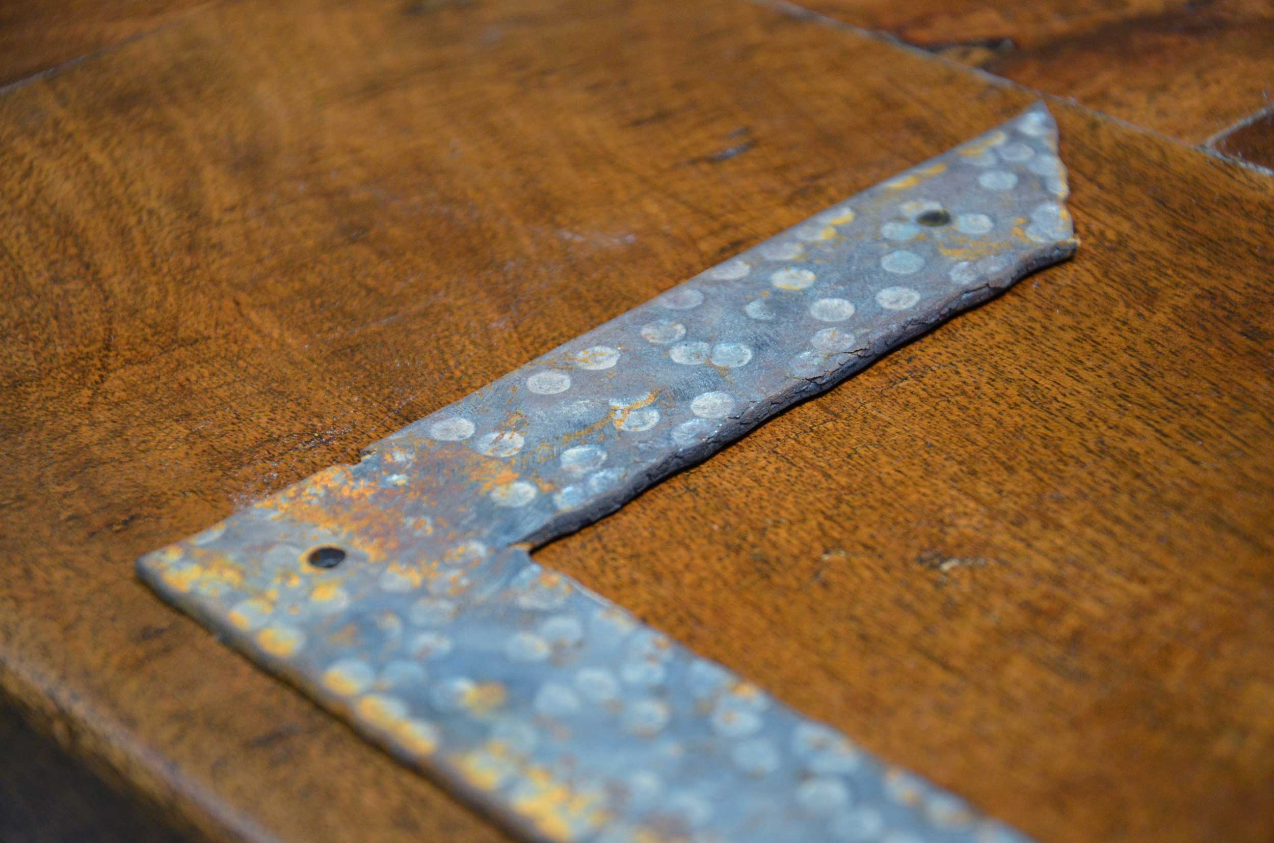 6-3/4" Angled Iron Strap - Old World Hardware