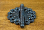 Floral Hinge, Flower Hinge, Wrought Iron Cabinet Hardware
