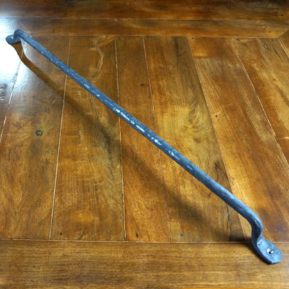 Large Forged Iron Handle, Modern Iron Door Pull - Old World Hardware