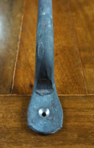 Large Forged Iron Handle, Modern Iron Door Pull - Old World Hardware