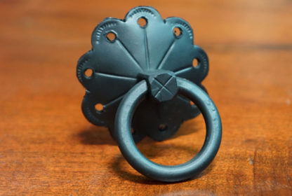 Floral Pull, Decorative Drawer Pull, Ring Pulls